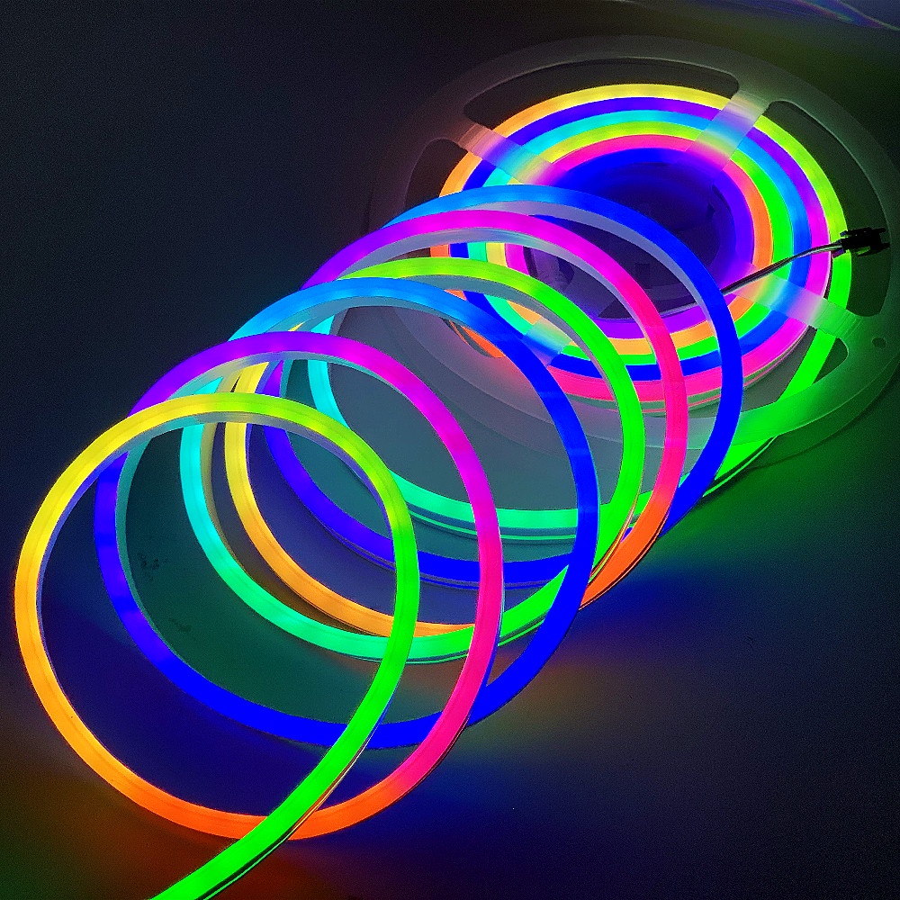 LED Neon Strip light 12V RGBIC2811 Dreamcolor Flexible LED Strip Light ...