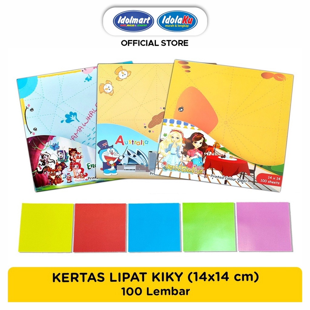 Idolmart Origami Paper 14x14 100Pcs | Shopee Philippines