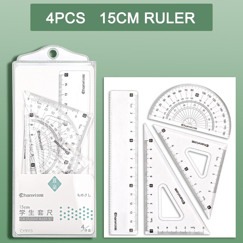 Compass and Rulers Suit Transparent Ruler Mathematical Ruler Student ... Compass and Rulers Suit Transparent Ruler Mathematical Ruler Student ...