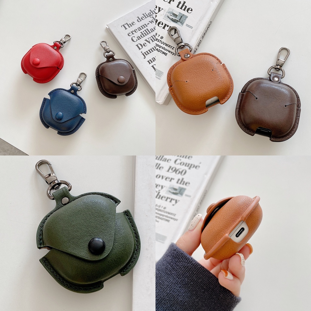 Leather Simple Business for Samsung Buds 2/Buds Live/Buds Pro/Buds2 Pro ...