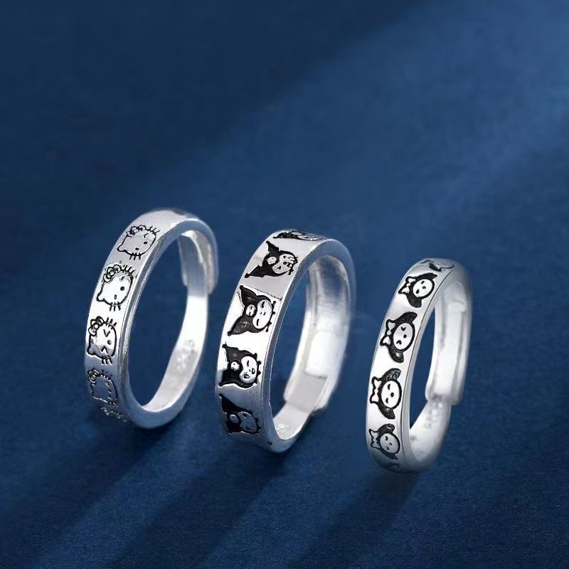 sanrio kuromi ring My Meloldy Cinnamoroll couple's ring Hellokitty ...