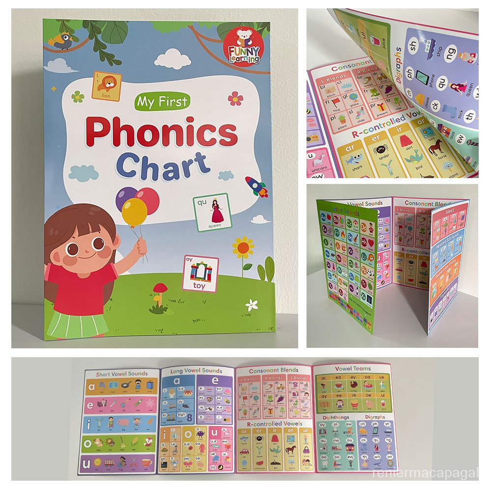COD My First Phonics Chart Learning Poster English Flashcards Worksheet ...