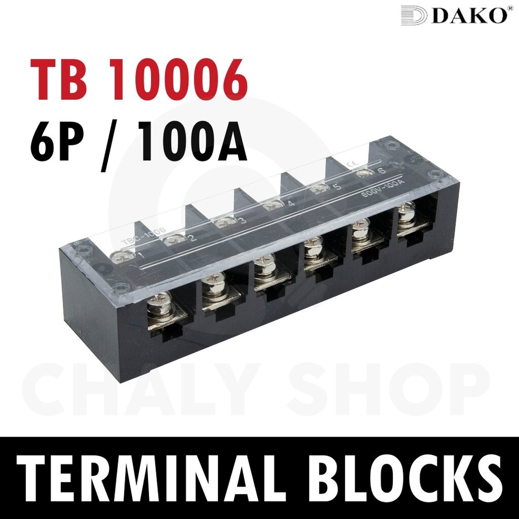 DAKO TB 10006 6P 100A Terminal (Terminal Blocks) | Shopee Philippines