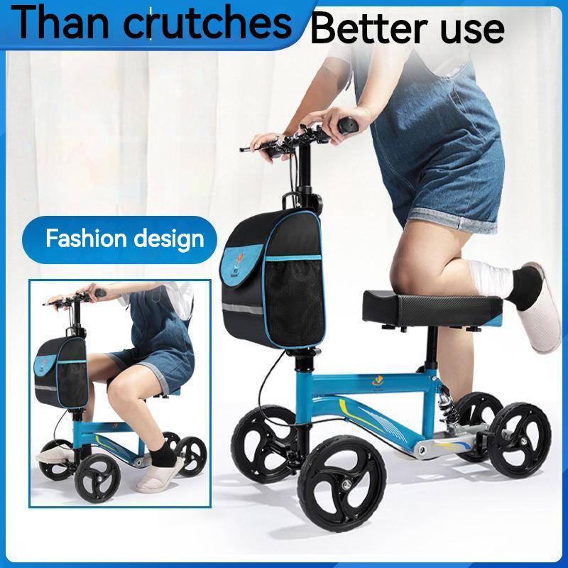 walking training knee hand brake for the disable 4wheel folding ...