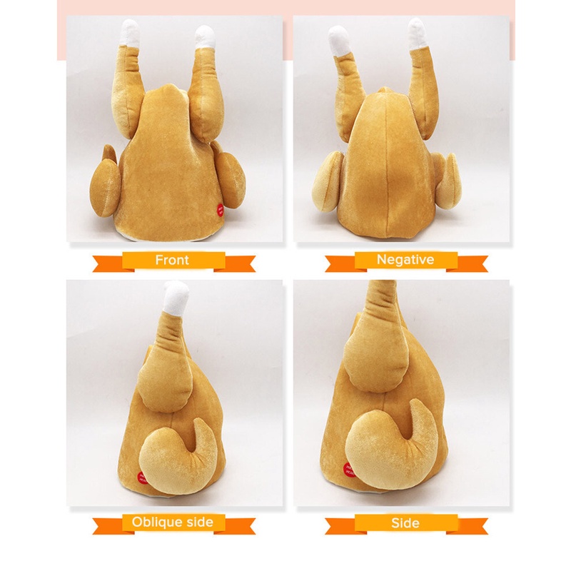 Fashion Moving Roasted Turkey Hat Electric Chicken Leg Hat With Dancing ...