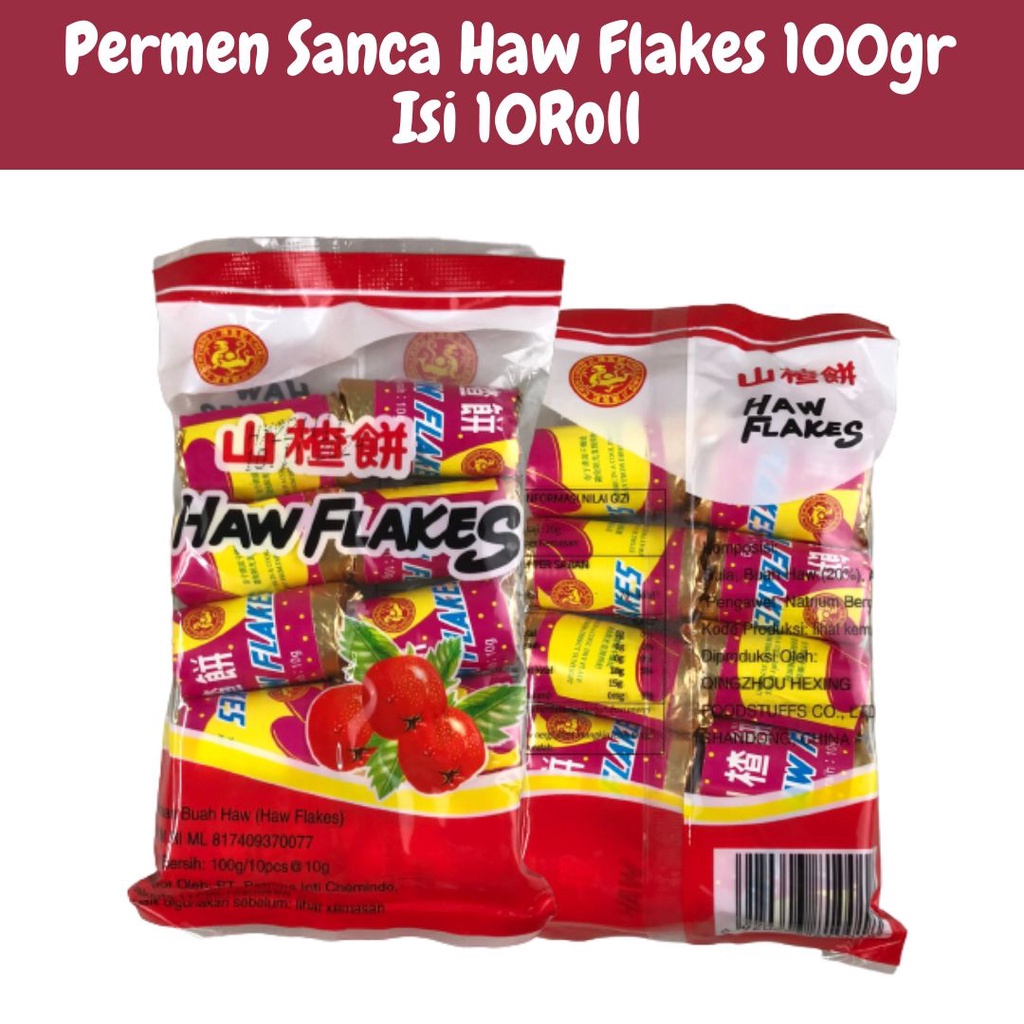 Sour Candy Sanca Haw Flakes Chen Liang Ji Candy/ (10 Pcs) | Shopee ...