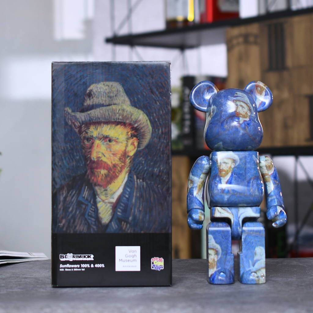 Bear bearbrick400 Violent Building Blocks Van Gogh Starry Sky Mountain ...