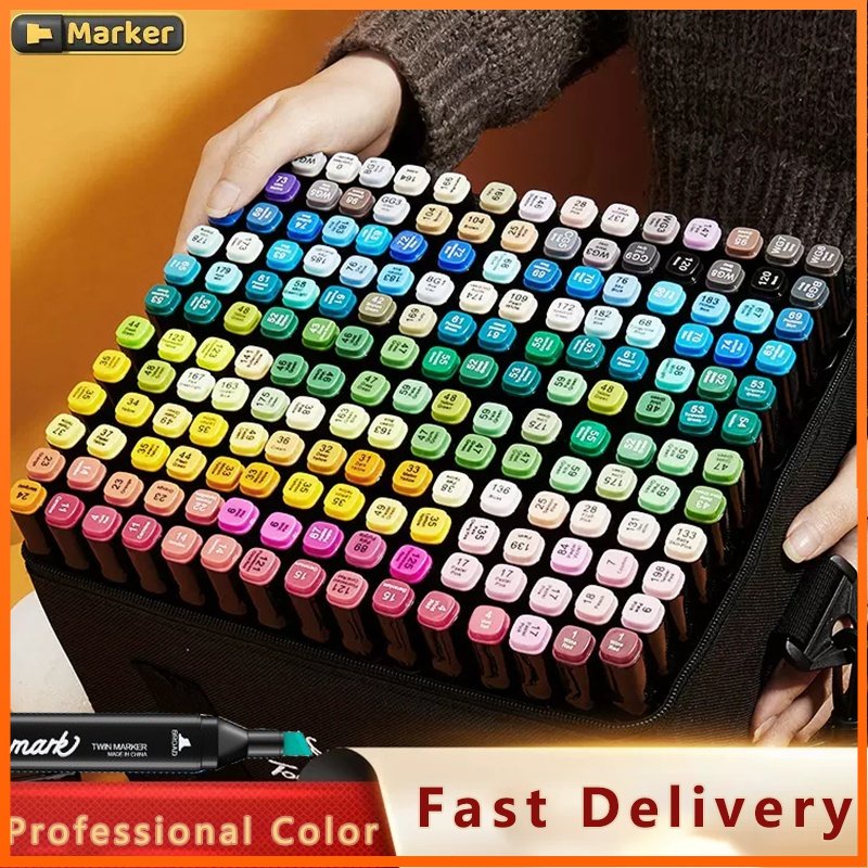 80/168 Color Alcohol Marker Art Marker Highligter Pen Set Color ...