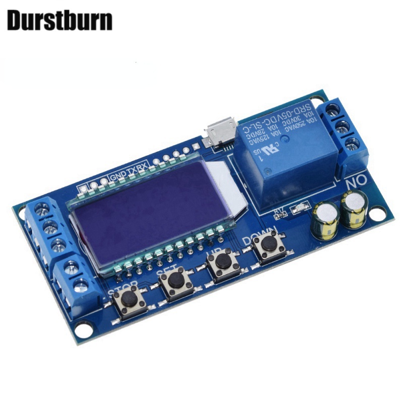 6 30v Micro Usb Digital Lcd Display Time Delay Relay Module Control Timer Switch Trigger Cycle 
