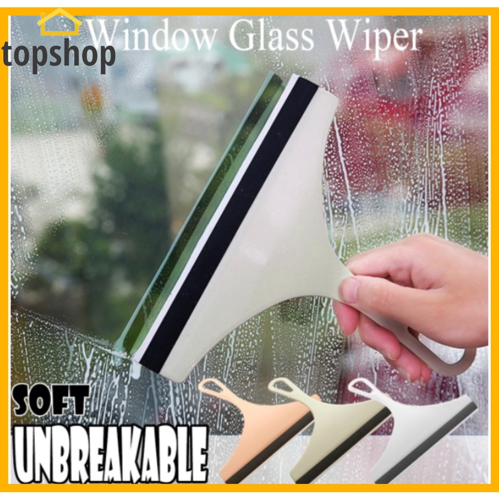 TOPSHOP Glass Scraper Cleaner Soft Quality Plastic Glass Brush Wiper ...