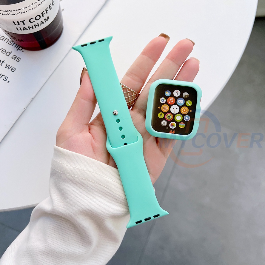 Candy Soft Silicone Strap and Case For Smart Watch Series Ultra 8 7 6 ...