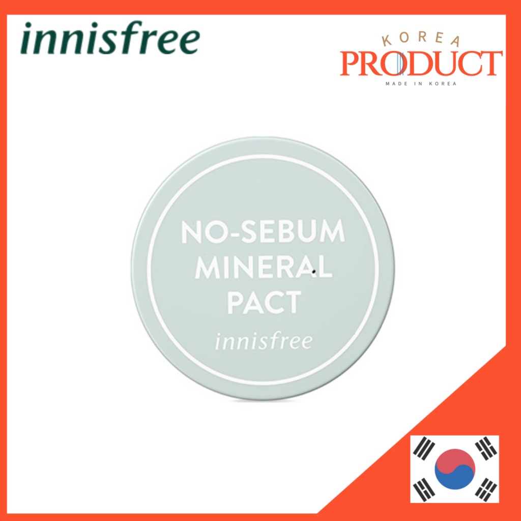 INNISFREE No Sebum Mineral Pact 8.5g Facial Pact Pressed Powder ...