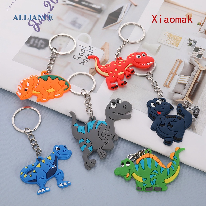 Xiaomak 12 Pieces Dinosaur Party Favors, Kids Birthday Keychain Dino ...