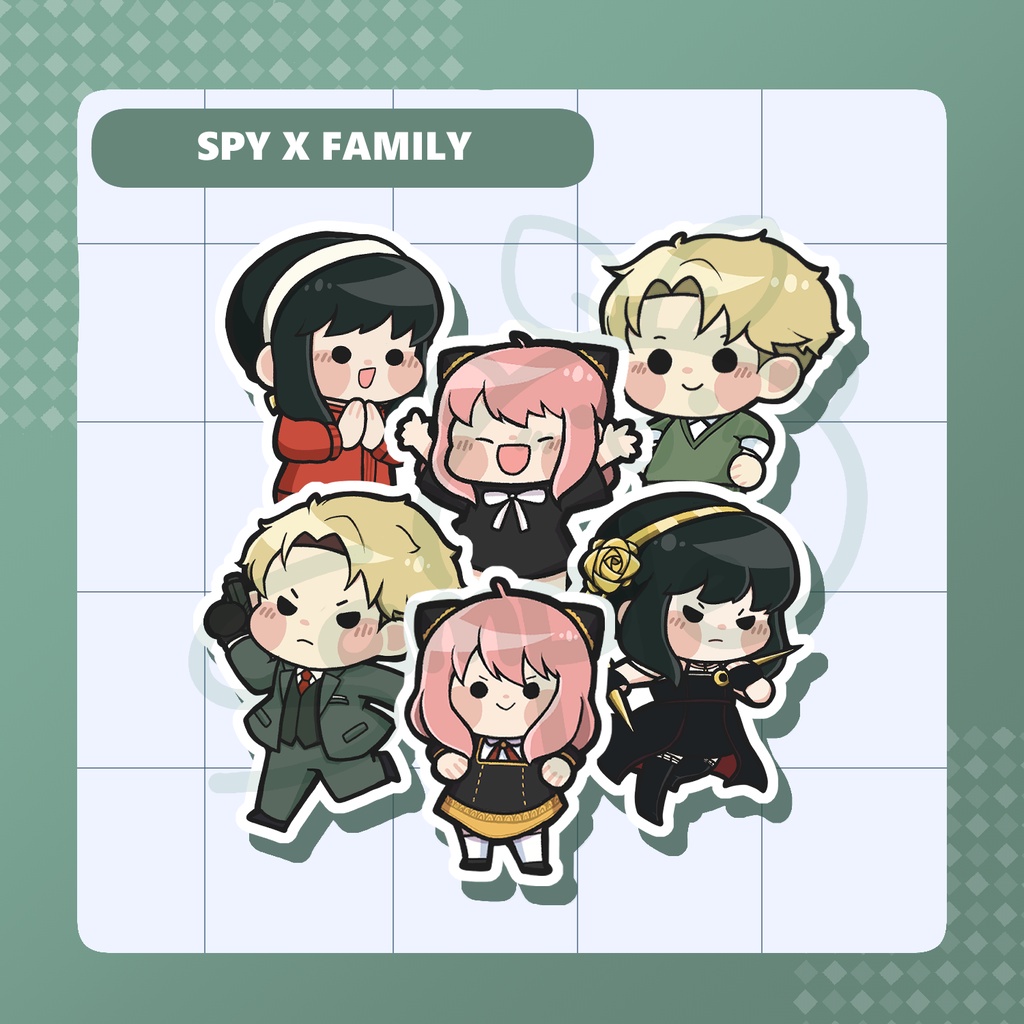 Spy x Family Vinyl Laminated Stickers┃nimica shop | Shopee Philippines