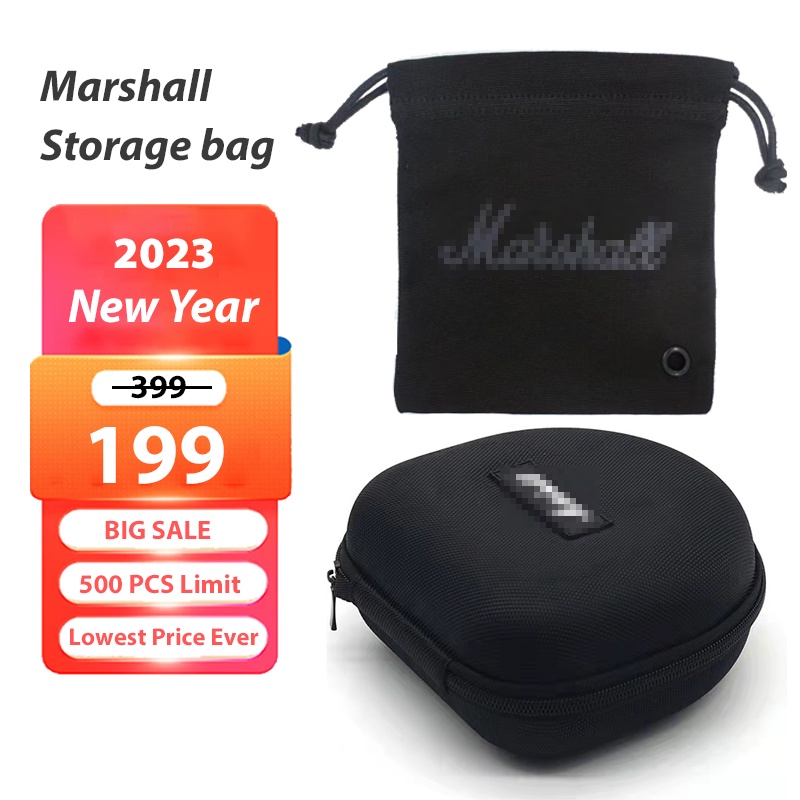 Marshall Headphone Storage Bag for Marshall Mojar 1/2/3/4 Monitor Mid ...