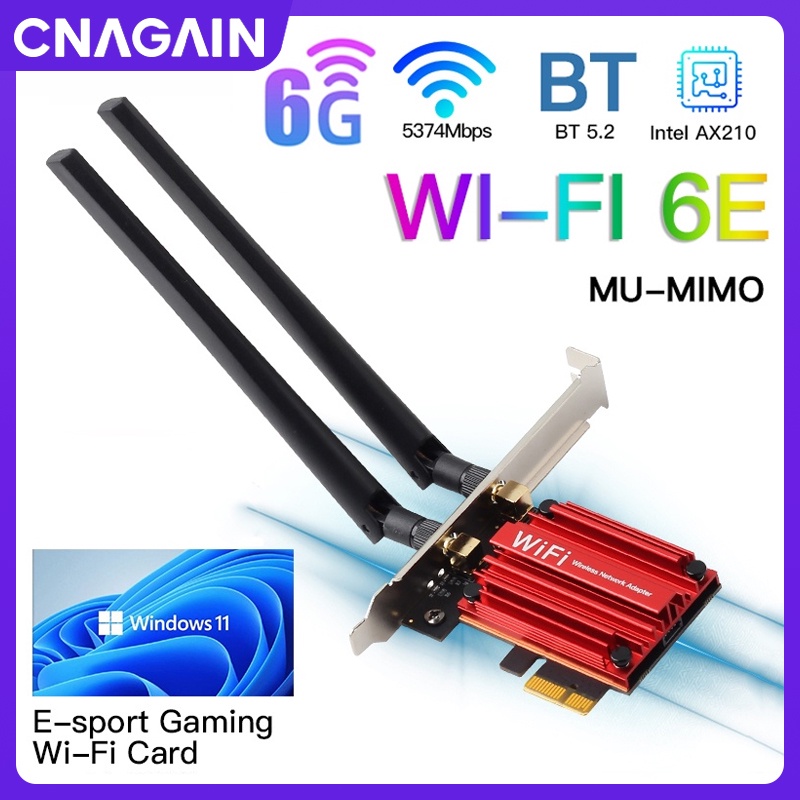 3000mbps Wifi6e Intel Ax210 Bluetooth 5 3 Dual Band 2 4g 5ghz Wifi Card