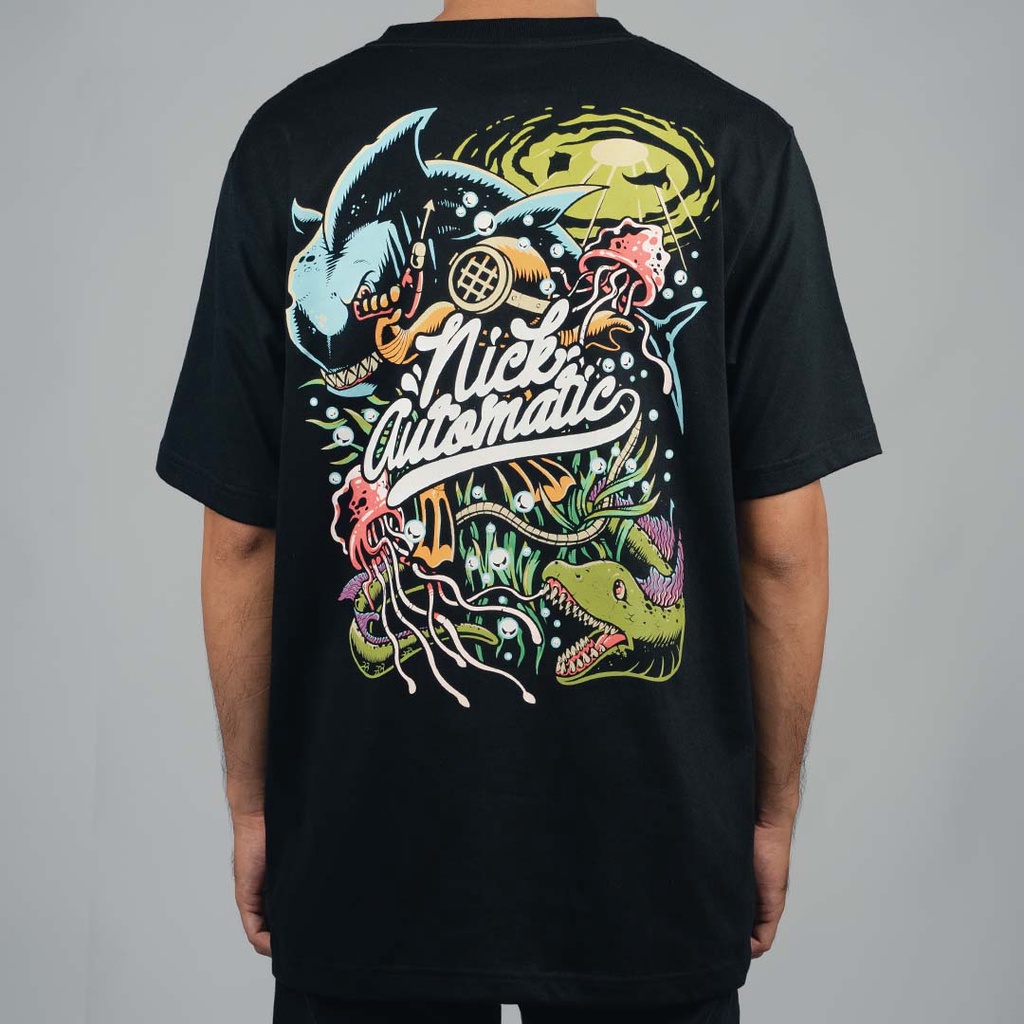 Nick Automatic "Underwater" Black T-Shirt | Shopee Philippines