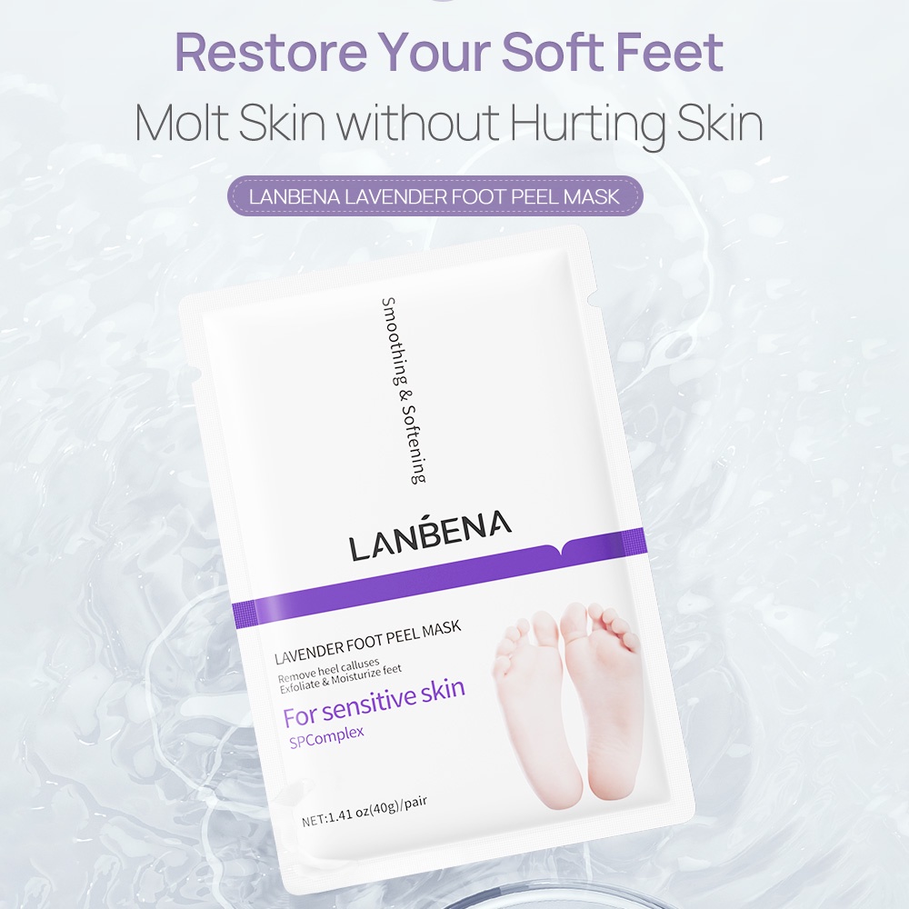 LANBENA Lavender Foot Mask Exfoliate Dead Skin And Calluses, Moisturize ...