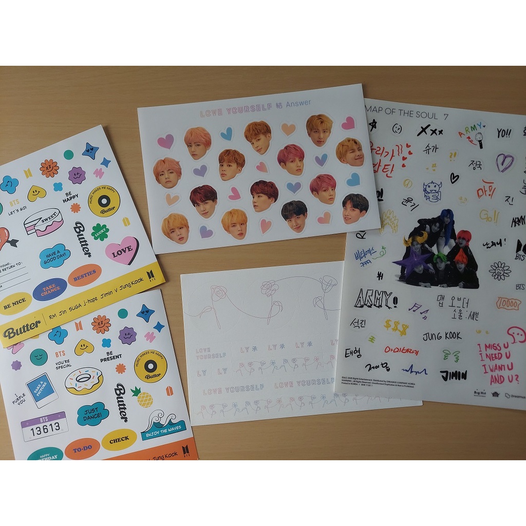 OFFICIAL BTS Stickers / BTS Official Stickers | Shopee Philippines