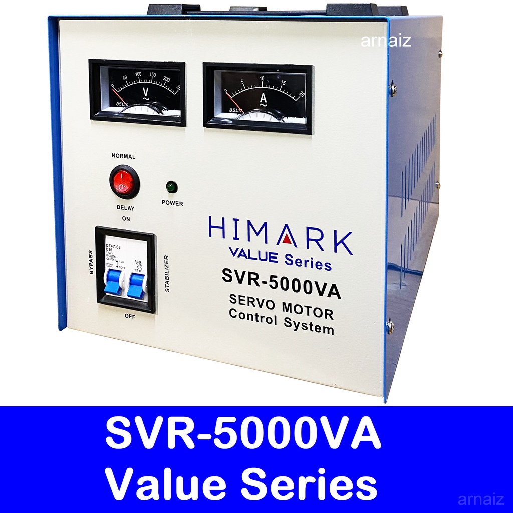 Himark 5000W AVR Automatic Voltage Regulator 5000VA Servo Motor Type ...