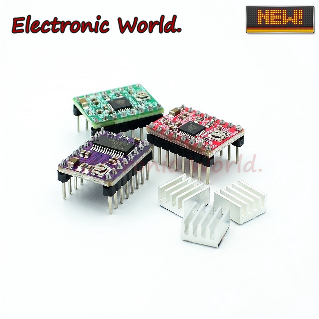 Reprap Stepper Driver A4988 DRV8825 Stepper Motor Driver Module +Heat ...