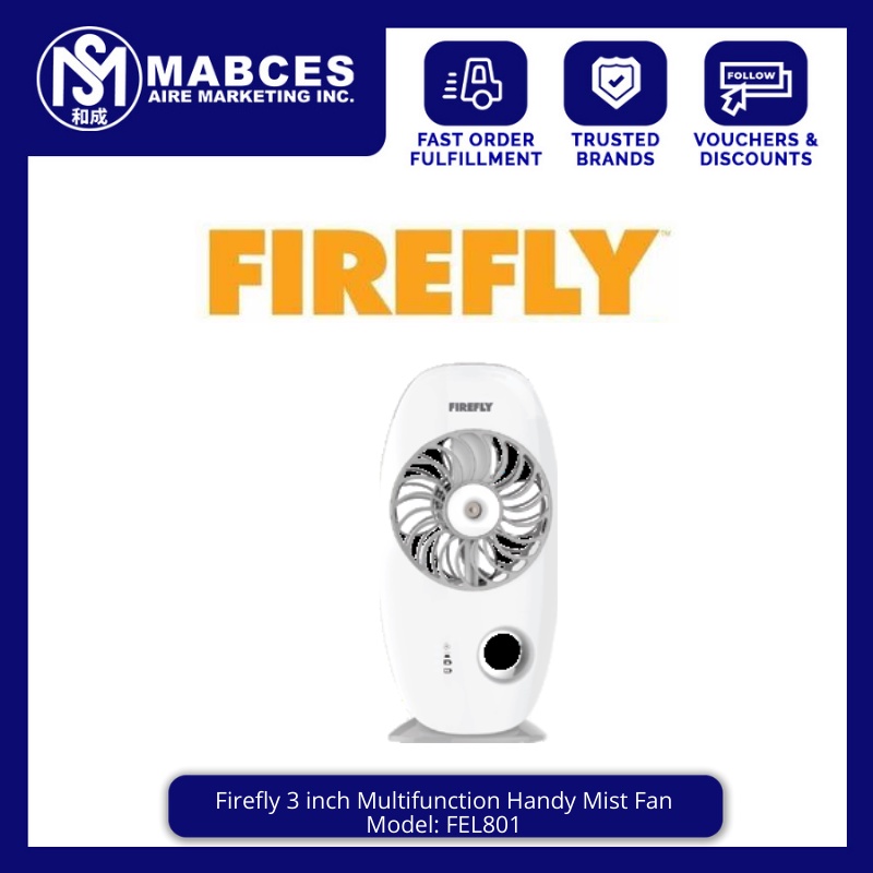 Firefly 3'' Multifunction Handy Mist Fan FEL801 | Shopee Philippines