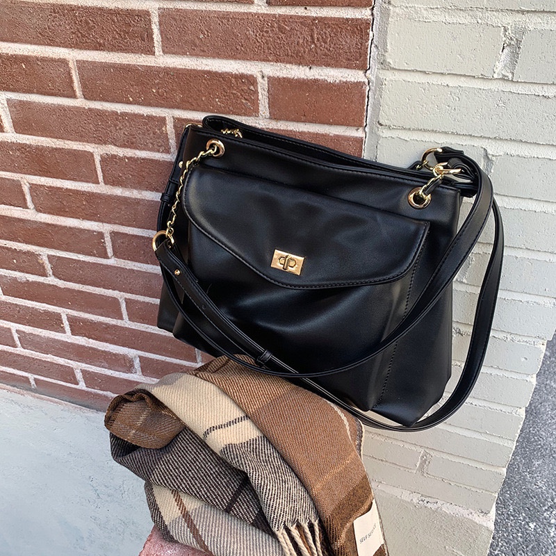 skymall - fashion large-capacity simple ins retro satchel all-match one ...
