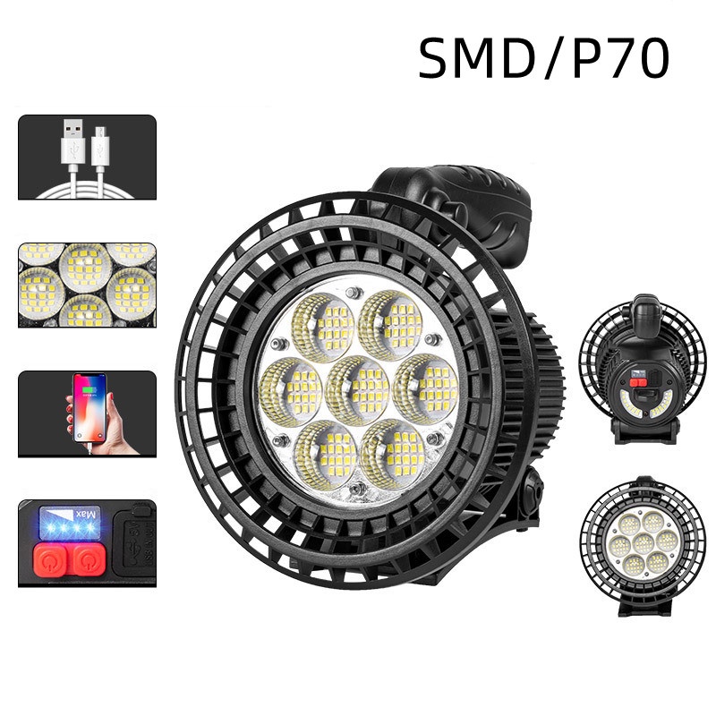 Strong LED outdoor portable light USB rechargeable patrol search and ...