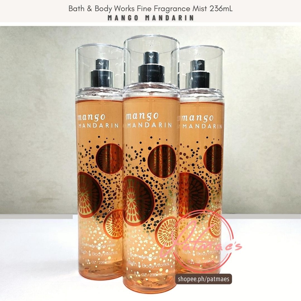 Bath and Body Works Mango Mandarin Fragrance Mist 236mL | Shopee ...