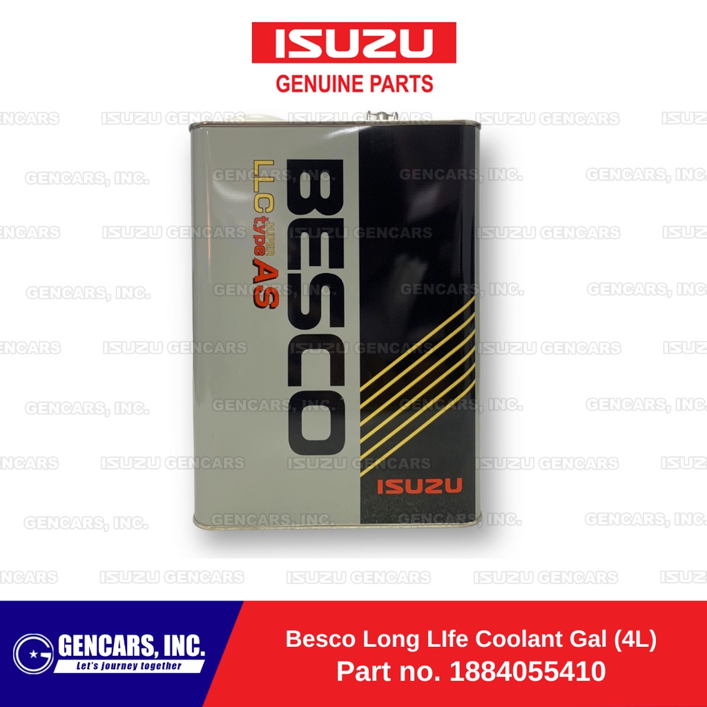 Isuzu BESCO Long Life Coolant (Green) SUPER TYPE AS (4 LITERS/GAL ...