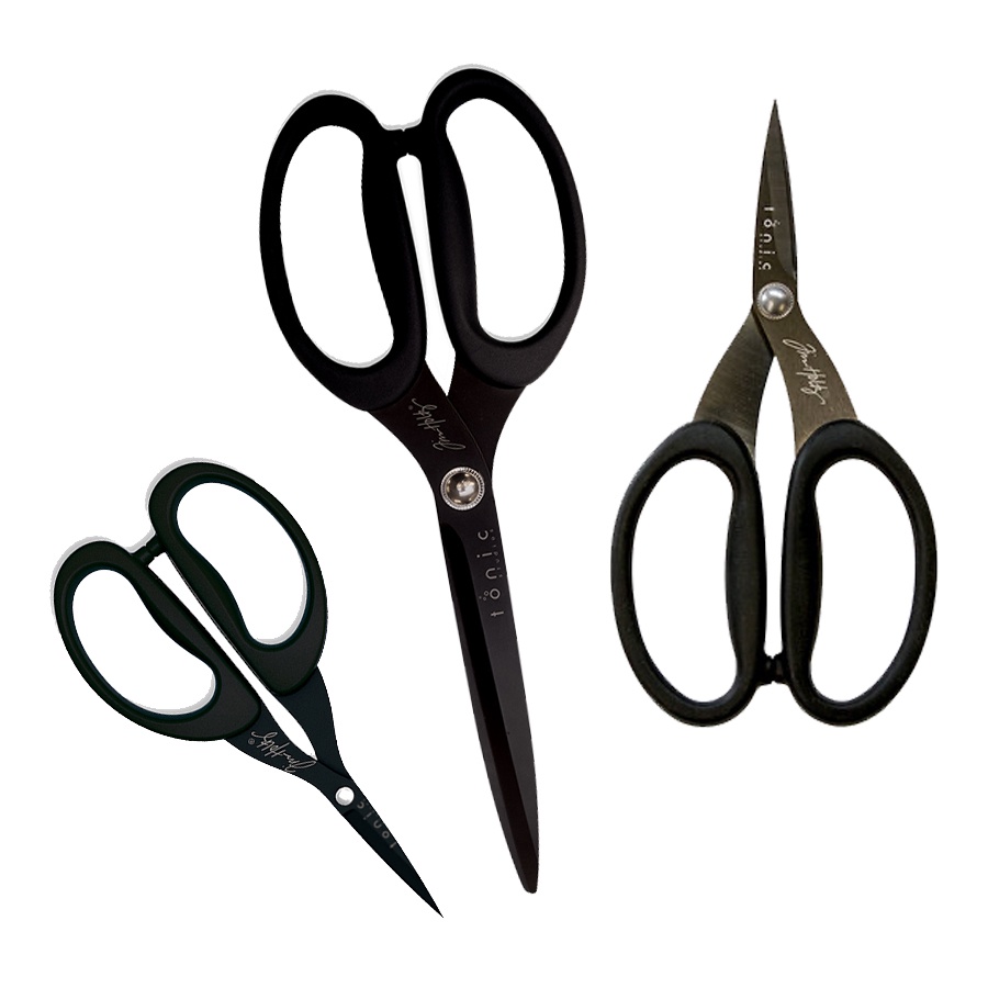 Tim Holtz Titanium Non-Stick Micro Serrated Scissors | Shopee Philippines