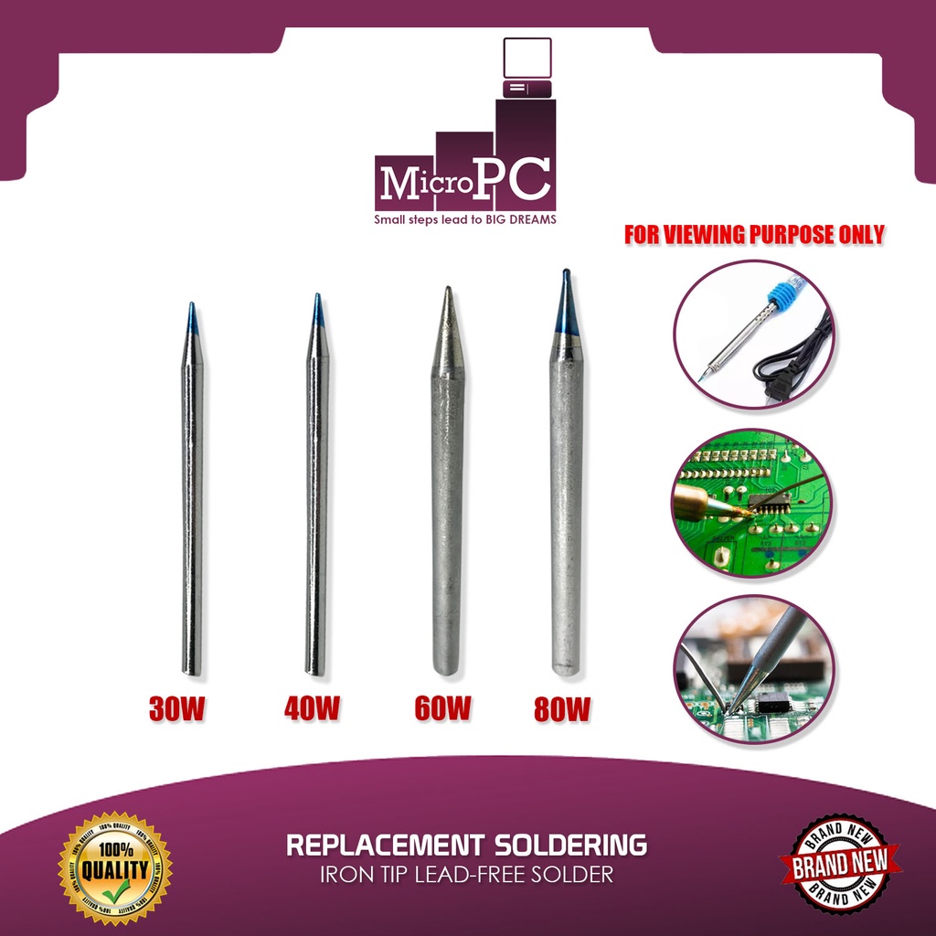 Replacement Soldering Iron tip lead-free solder | Shopee Philippines
