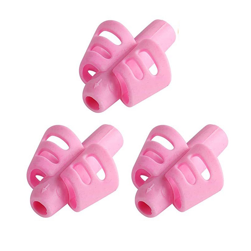 3Pcs/Set Soft Silica Pencil Grasp Two-Finger Gel Pen Grips Children ...