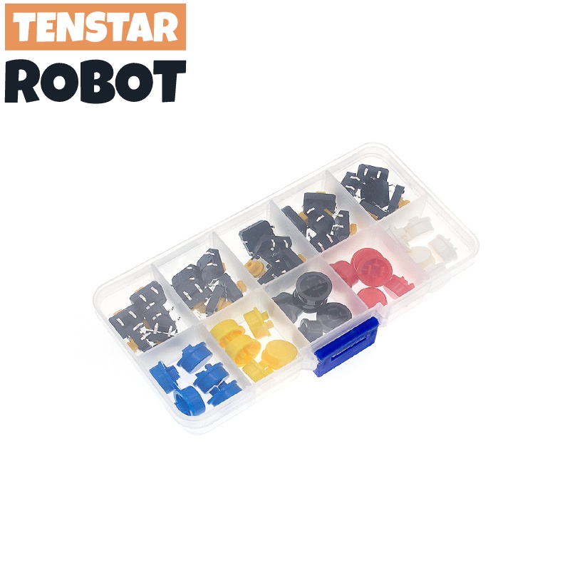 5 Colors 12*12*7.3MM Micro Switch Button Tact Cap Tactile Push Button ...