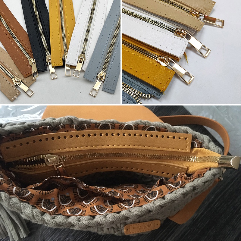 4.5*30 CM Bag Zipper PU Zipper Accesseries DIY Bag Supplies Multi ...