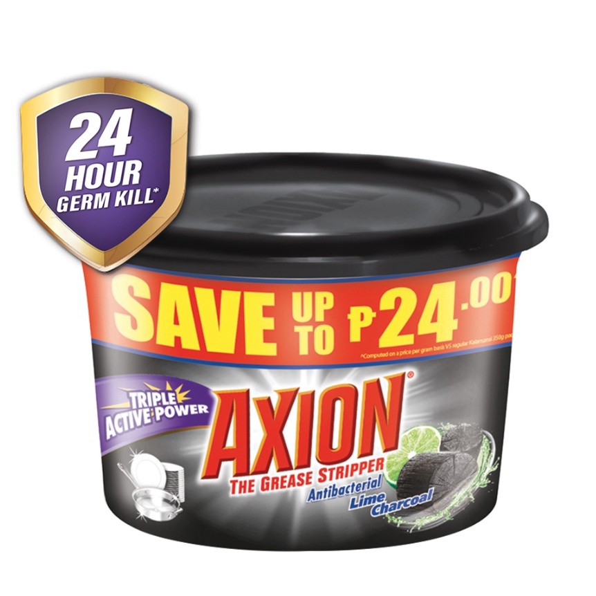 Axion Antibacterial Dishwashing Paste Lime Charcoal 550g. | Shopee ...