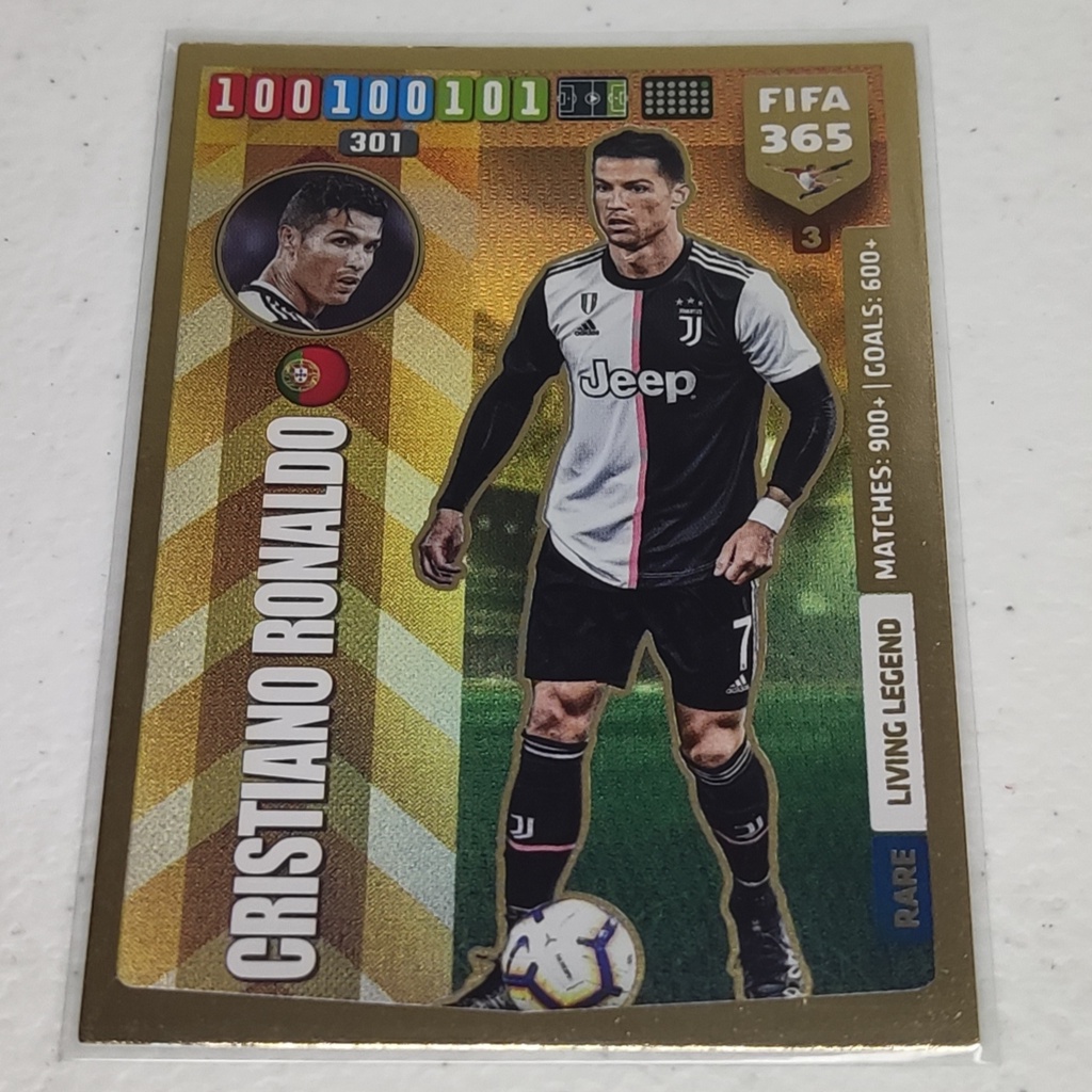 Cristiano Ronaldo Panini Adrenalyn XL FIFA 365 2020 Living Legend Rare ...