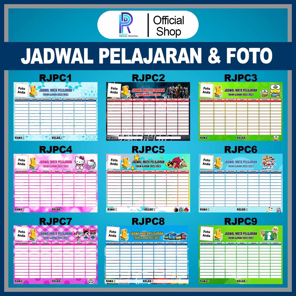 Weekly Activity Aesthetic School Lesson Schedule Poster - Weekly ...