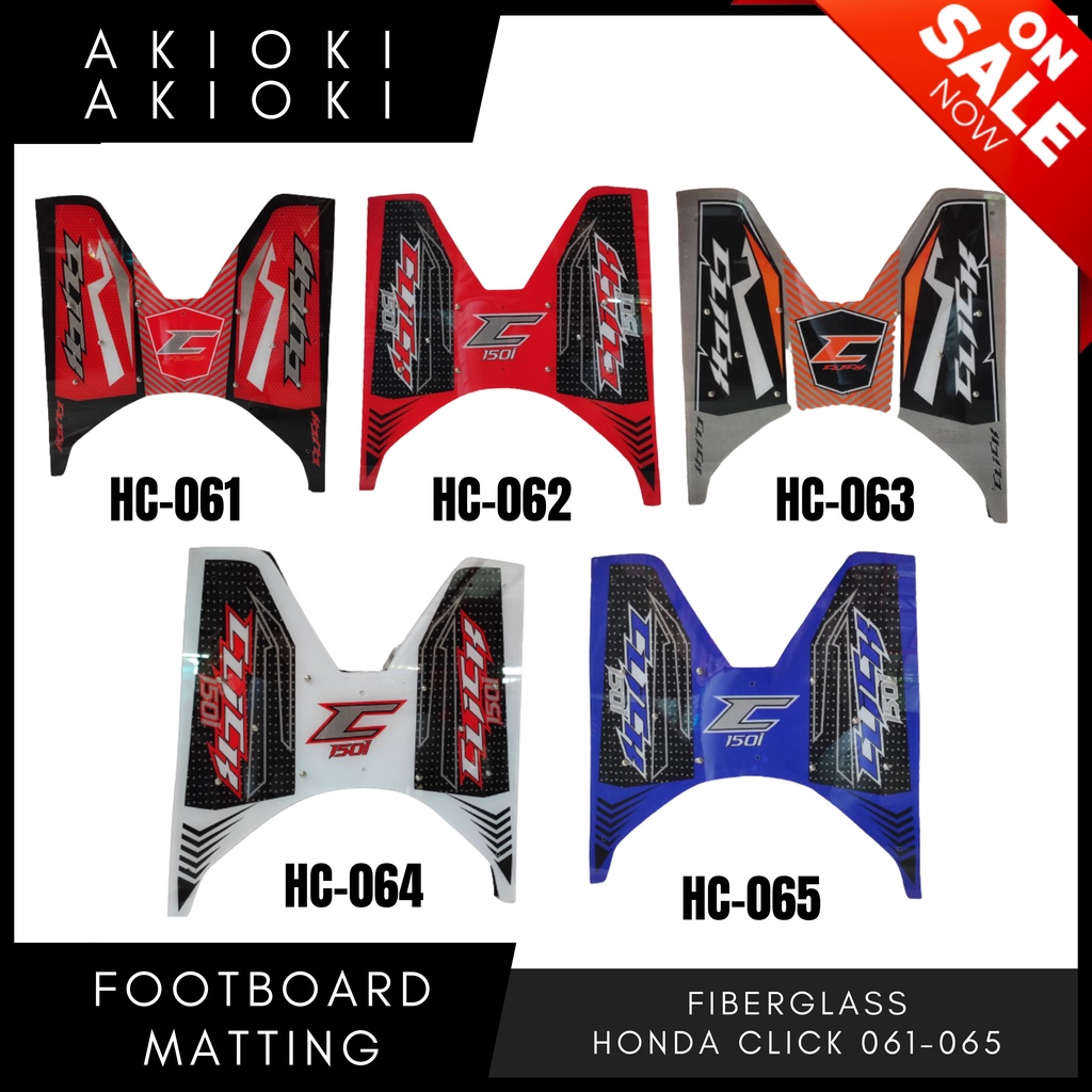 Honda Click Motorcycle Footboard Matting |On Hand | COD | Shopee ...