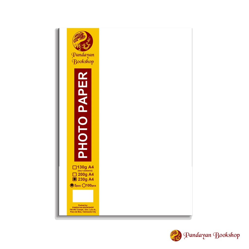 Pandayan Photo Paper A4 5 Sheets | Shopee Philippines