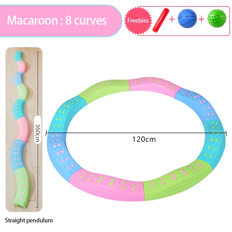 Balance Beam Gymnastics Obstacle Course for Kids Interlocking Stepping ...