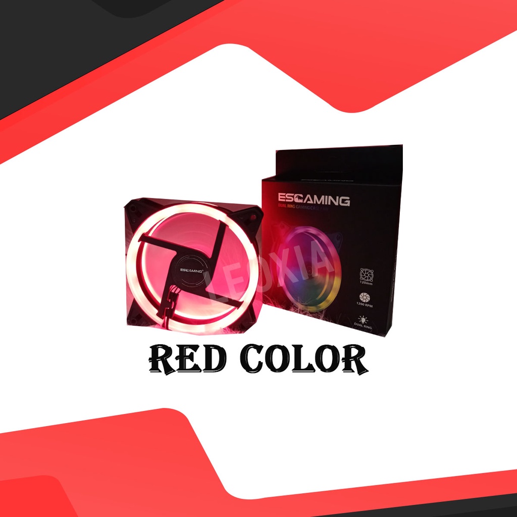 ESGAMING RGB Dual Ring Desktop Case Fan | Shopee Philippines