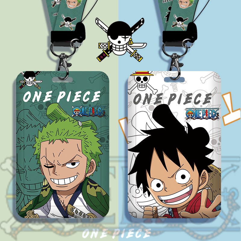 One Piece/ Demon Slayer Anime Card Cases Card Lanyard Badge ID Cards ...