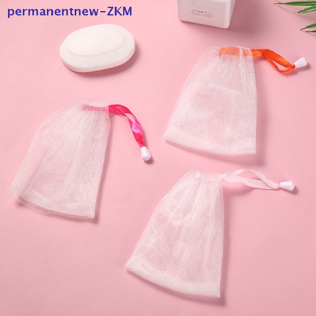 [permanentnew] Soap Mesh Bag Mesh Net for Foaming Cleaning Bath Soap ...
