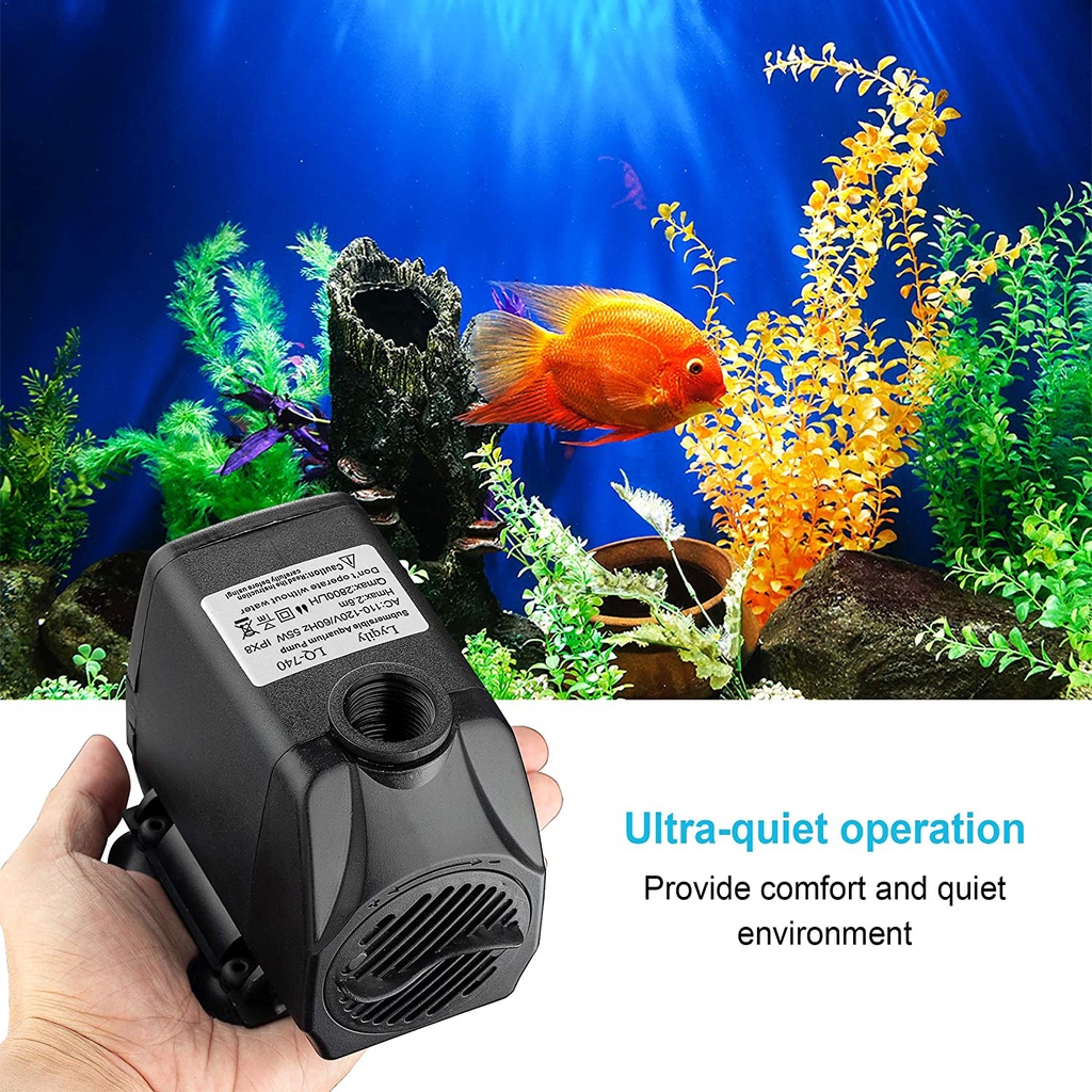 8W/25W Submersible Water Pump Water Fountain Pump Fish Pond Aquarium ...