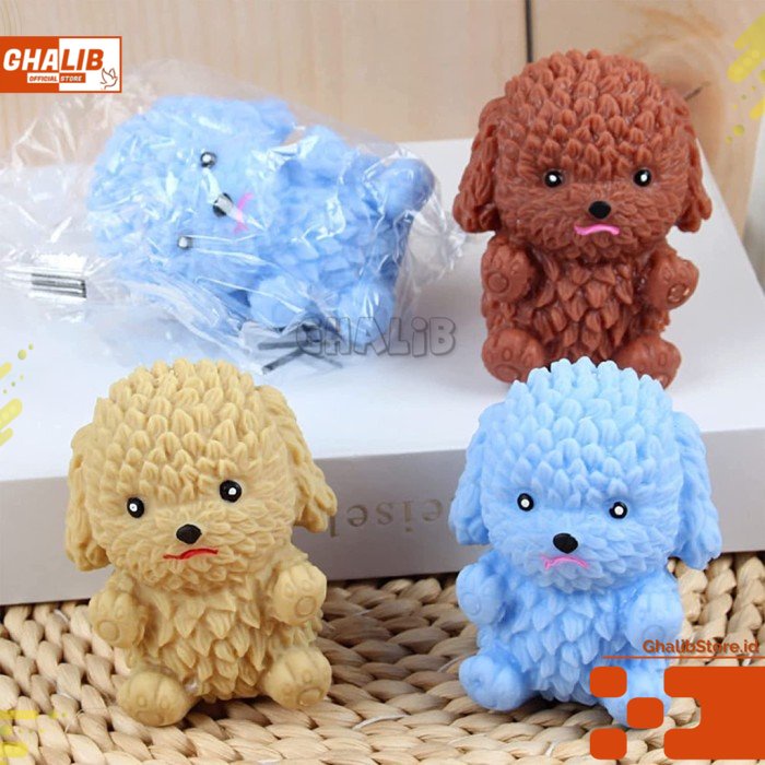 Squishy TEDDY Pudel SQUEEZY Puddle Dog Squeeze Toy Anti Stress | Shopee ...