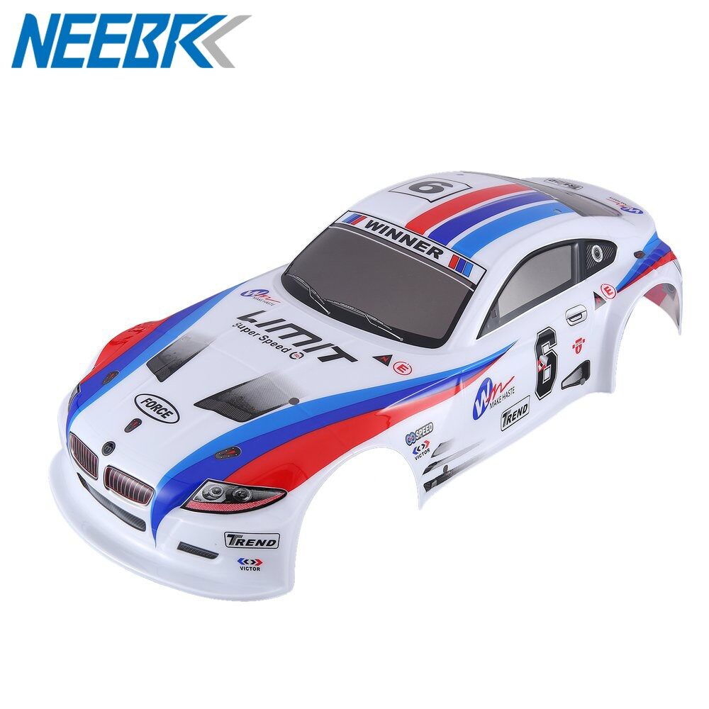 1/10 RC Car Shell Painted Body 195/190mm Width PVC Cover with Tail for 1:10 Racing Hobby Drift ...