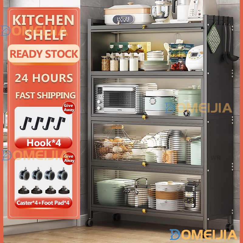 Kitchen cabinet dish storage cabinet home organizer plate shelf 80CM ...