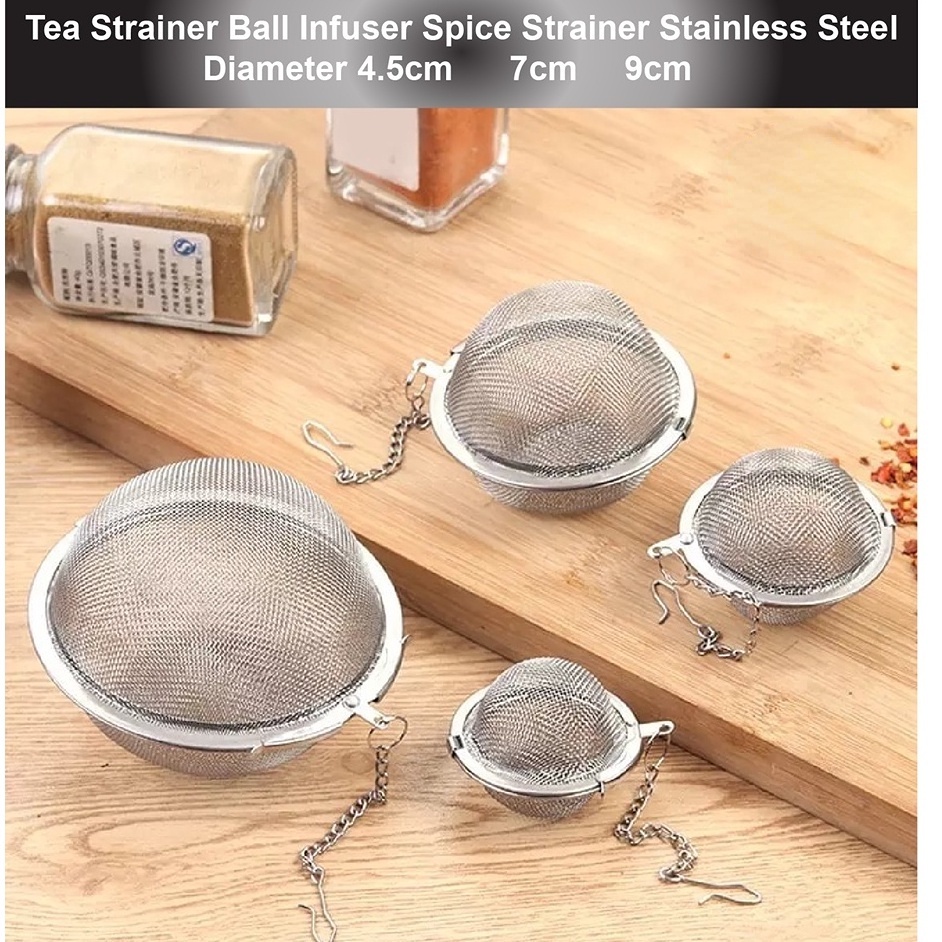 Tea Filter Infuser Ball Sphere Locking Spice Bail Strainer Mesh Infuser ...