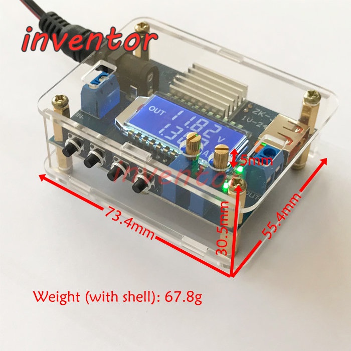 30W 3A DC DC Buck Converter CC CV Variable DC Power Supply Module USB ...